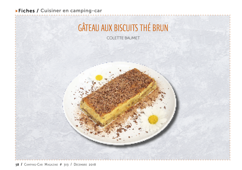 Cuisiner en camping-car : recette aux biscuits Thé Brun - Camping-car.com