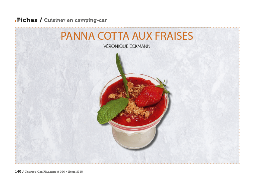 Cuisiner en camping-car : recette de la panna cotta - Camping-car.com