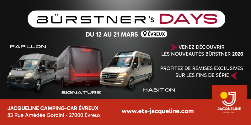 Les Burstner's Days chez Jacqueline Camping-car Evreux du 12 au 21 mars ...